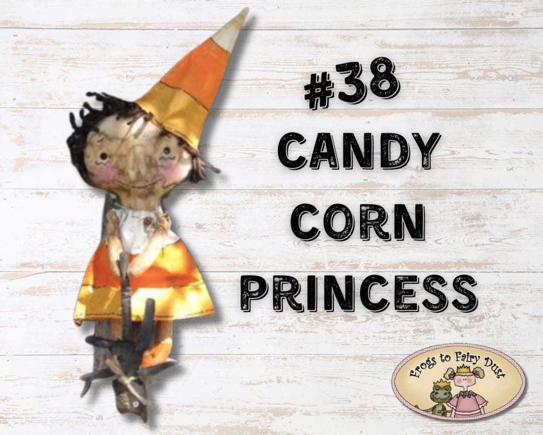 Candy Corn Princess Rag Doll Sewing Tutorial: Fall Halloween Decor ...