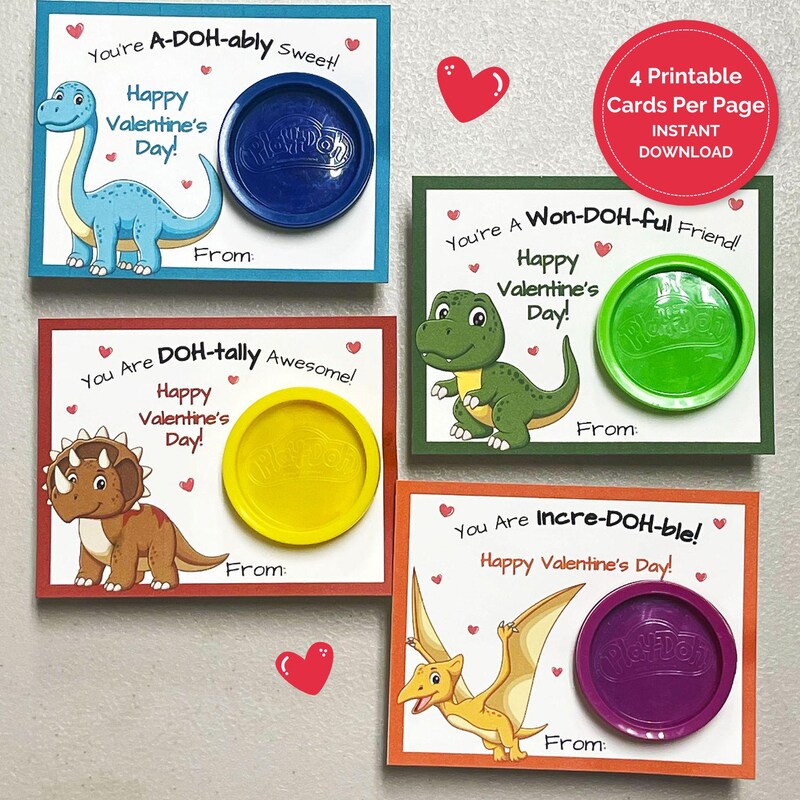 Play Doh Valentine - Etsy