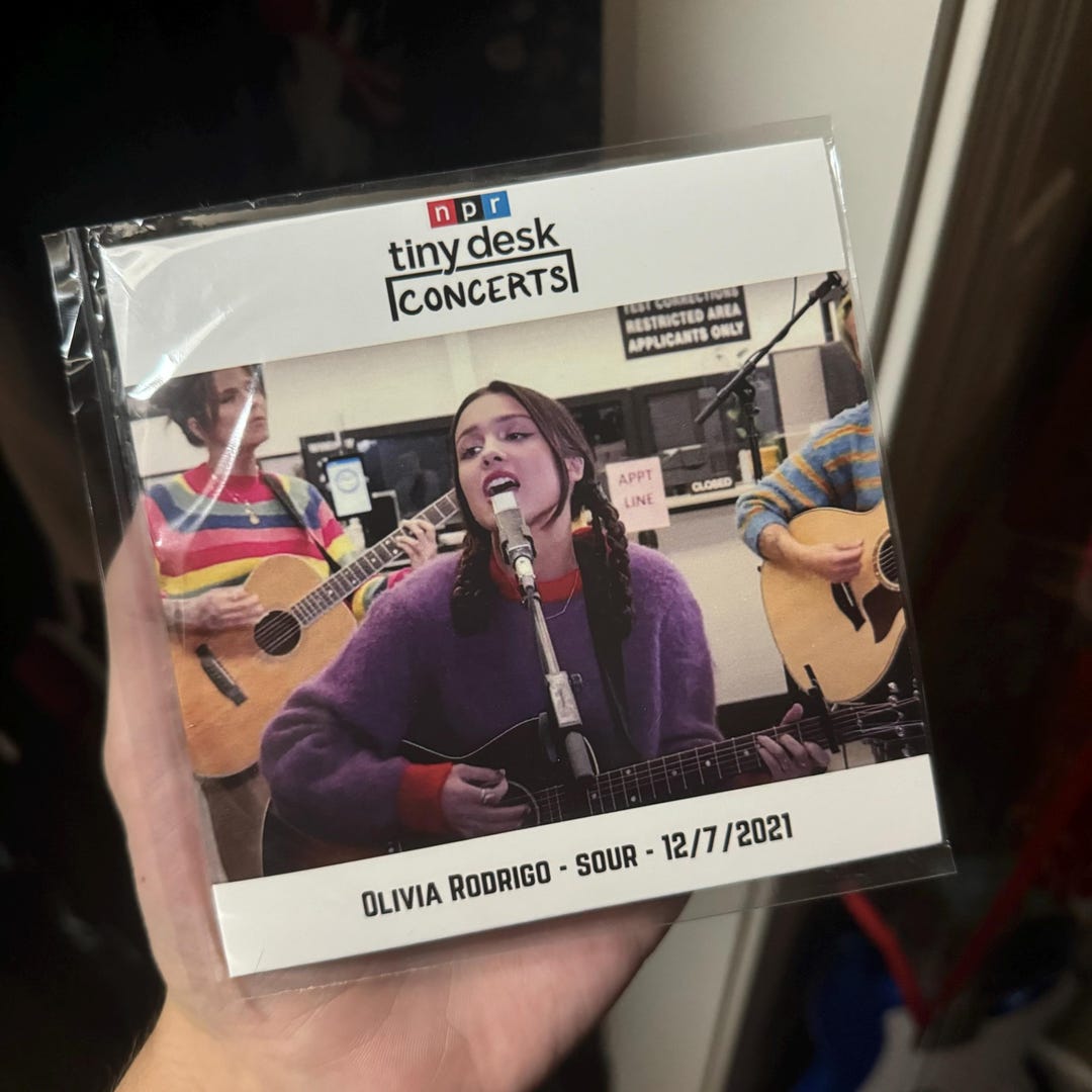 Olivia Rodrigo SOUR Tiny Desk Concert CD - Etsy