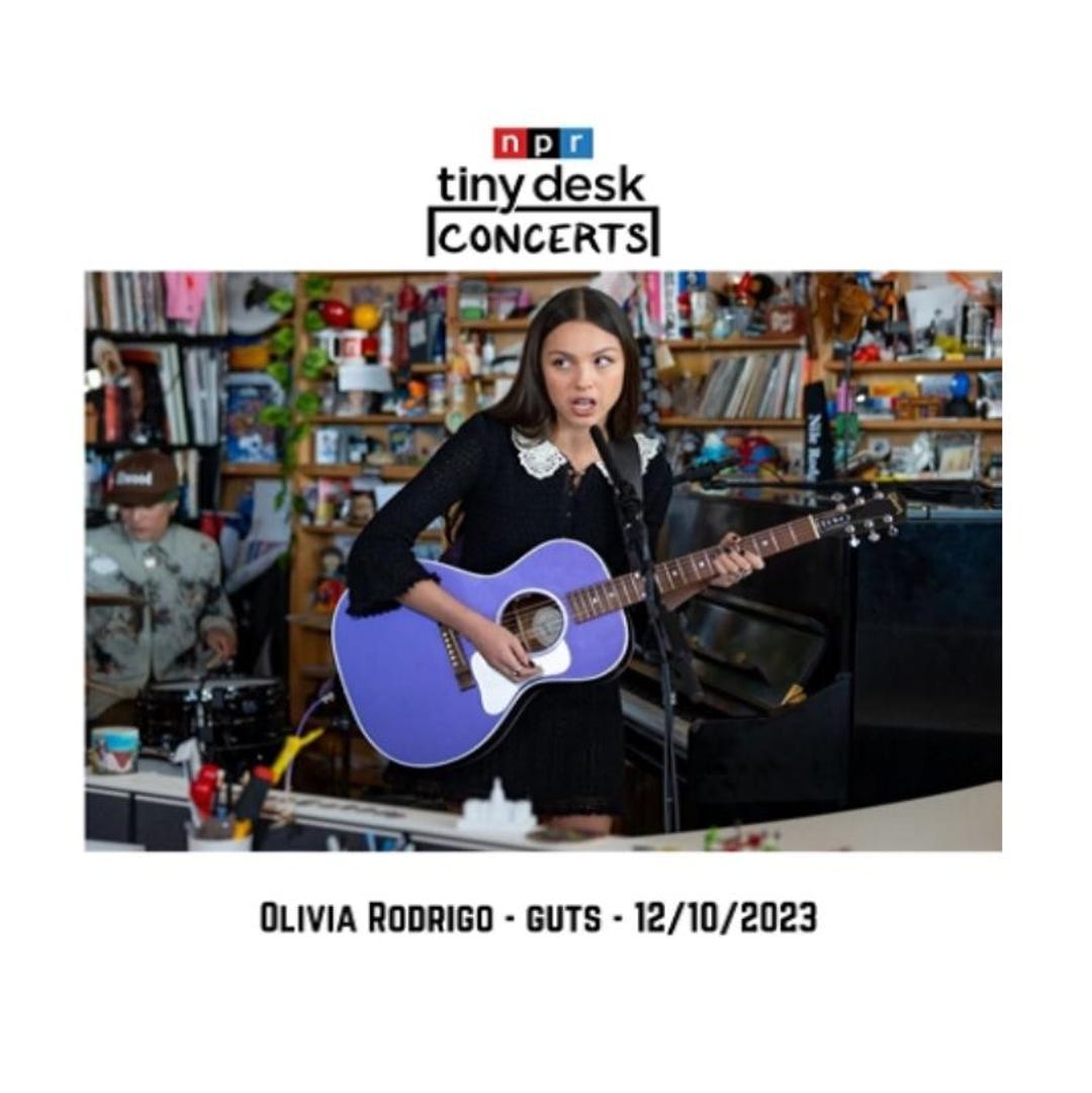 Olivia Rodrigo GUTS Tiny Desk Concert CD - Etsy