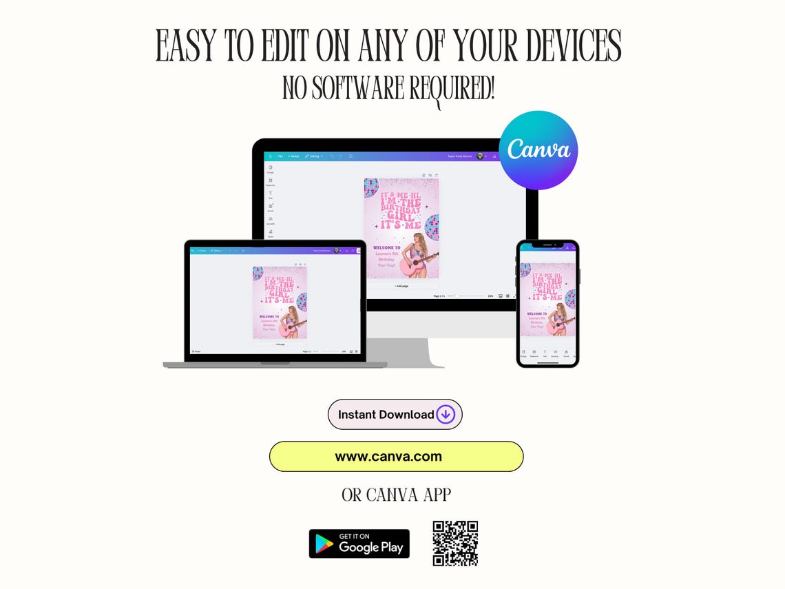 Taylor Birthday Welcome Sign, Eras Birthday Banner, T Swift Bday Sign ...