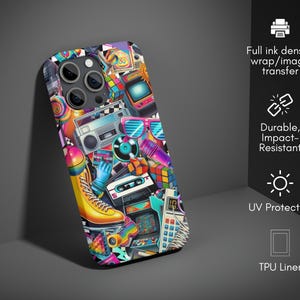 Collage Phone Case| 1980s Retro Phone Case| Designer iPhone Case ...