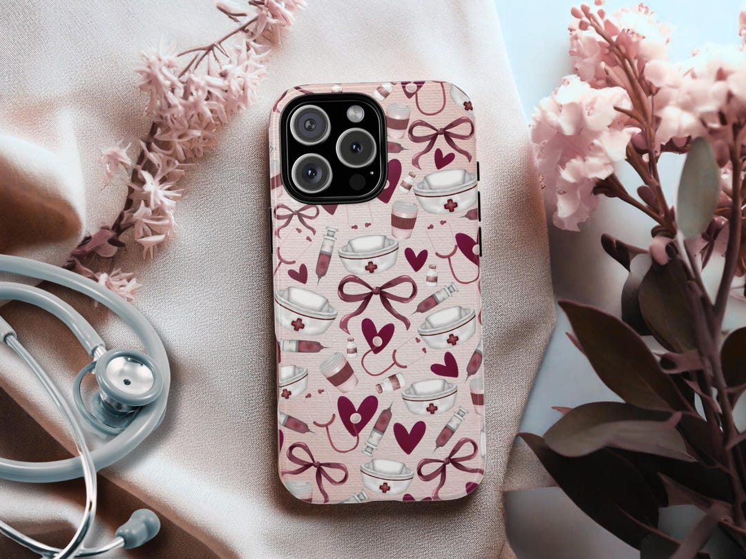 Nurse Phone Case| Nurse iPhone Case| RN Phone Case| Coquette Nurse ...