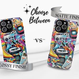 Collage Phone Case 1980s Retro Phone Case Designer iPhone Case Magsafe ...