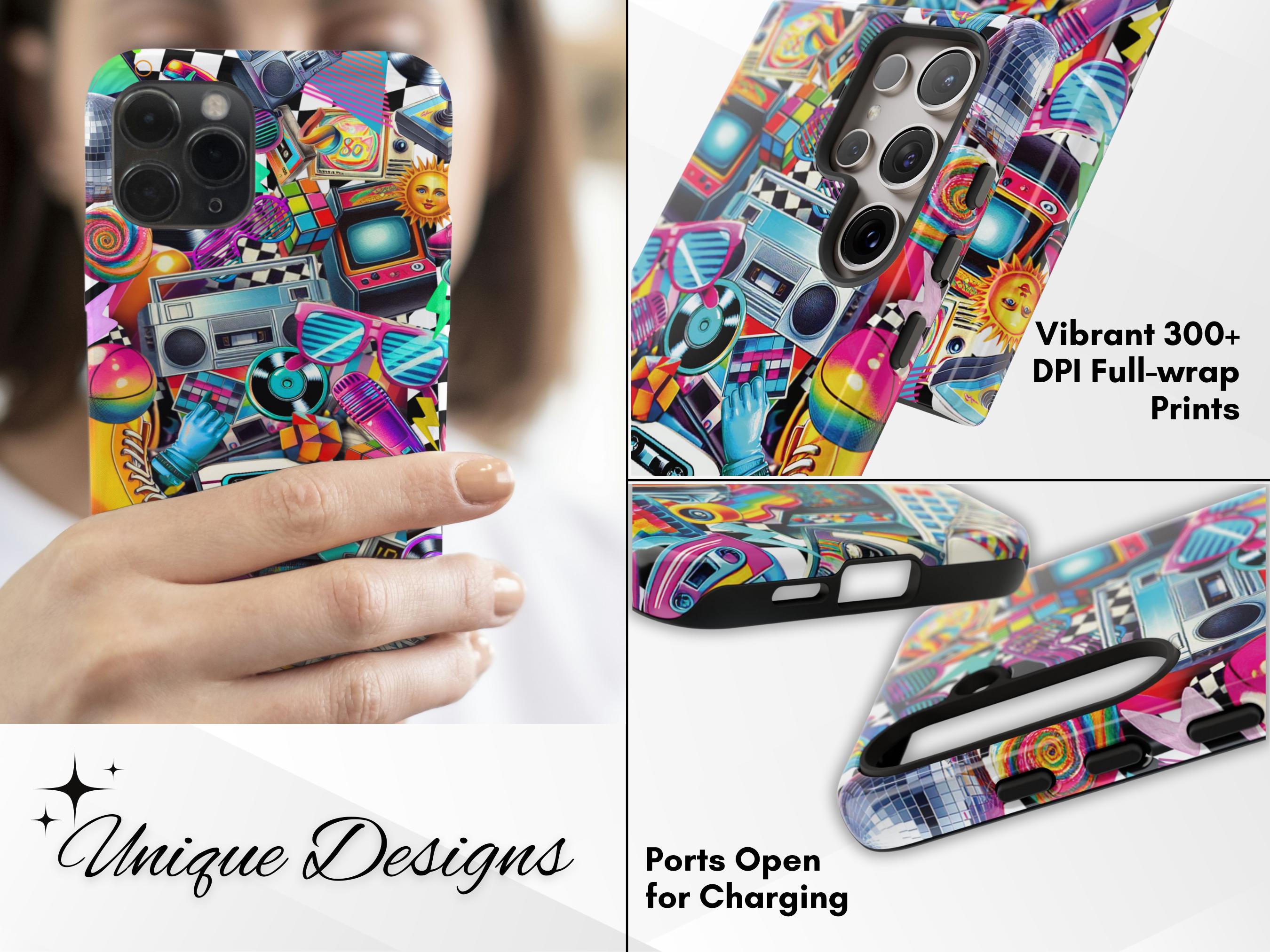 Collage Phone Case 1980s Retro Phone Case Designer iPhone Case Magsafe ...