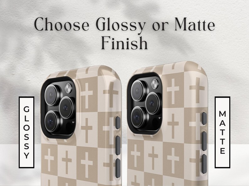 Christian Cross Phone Case Checkerboard| Faith-based Phone Cover ...