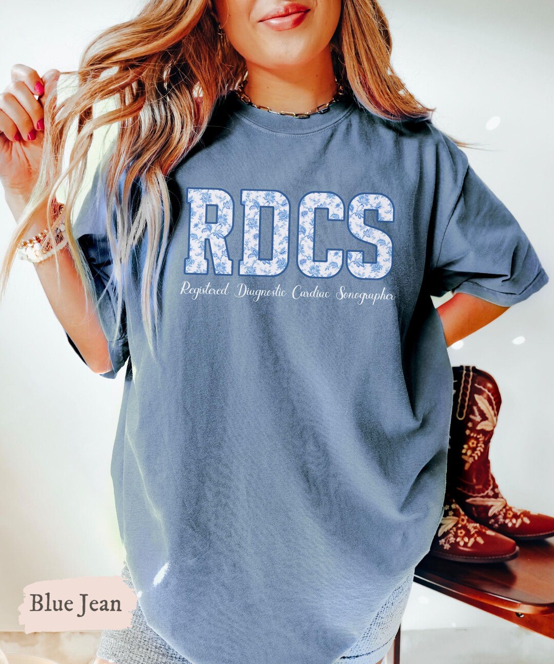 RDCS Comfort Colors T-shirt: Floral Echo Tech Gift - Etsy