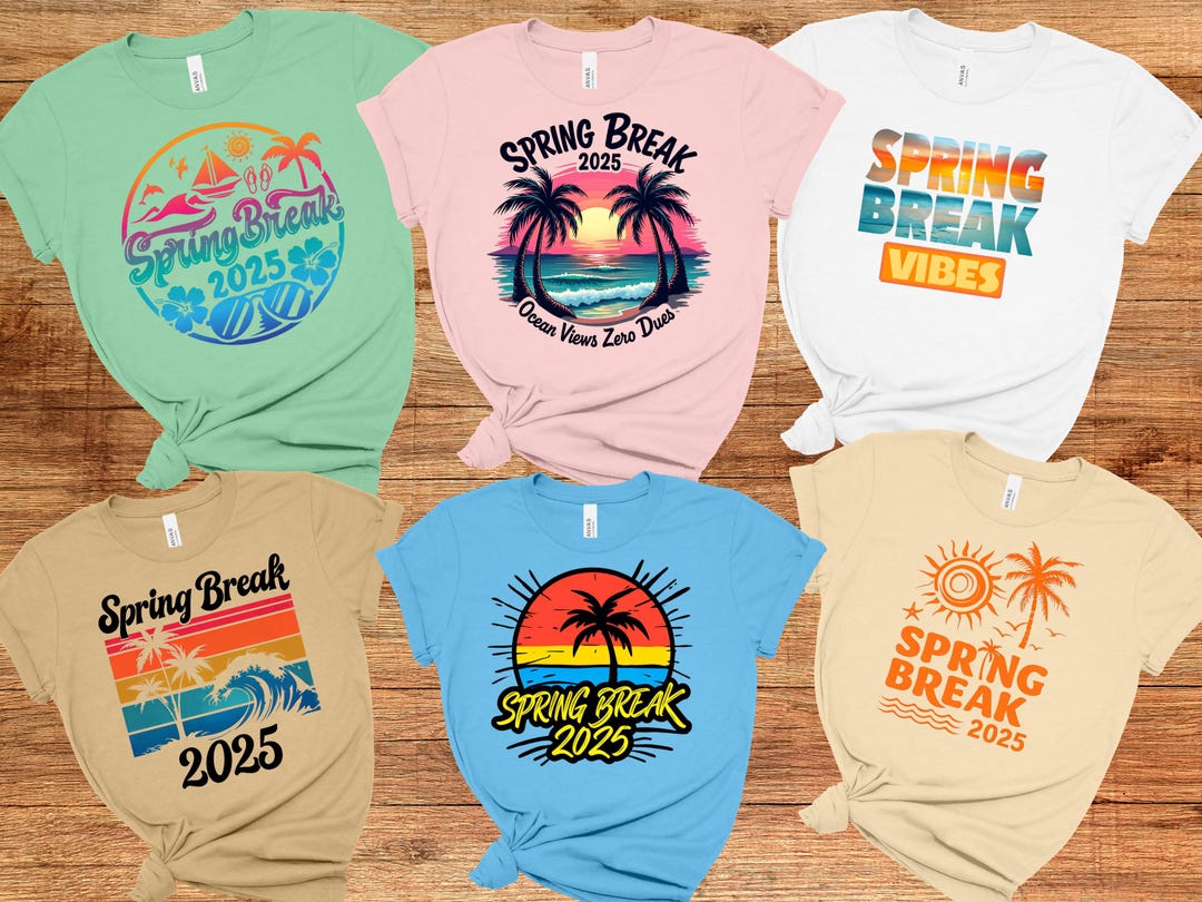 Spring Break T-shirt Unisex Vacation Shirt for Fun & Relaxed Vibes ...