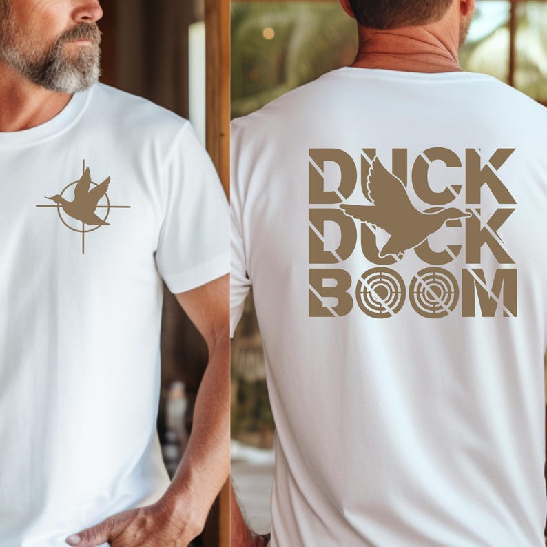 DUCK DUCK Boom-duck Hunting Tee: Funny Hunter Gift, Outdoor Apparel - Etsy