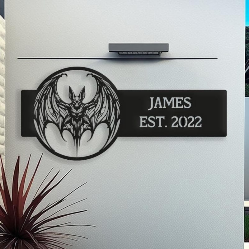 Gothic Purple Name Sign - Etsy