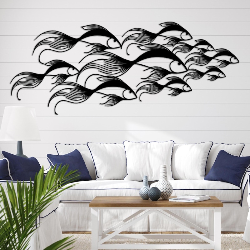 Metal Fish Wall Art - Etsy Australia
