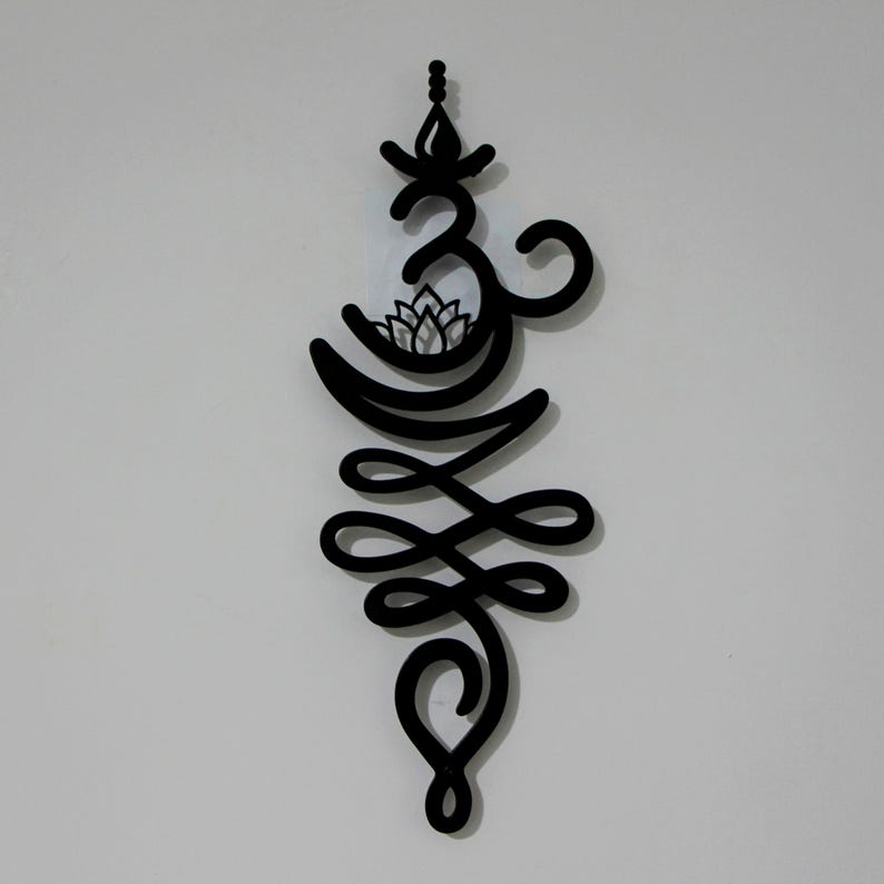 Just Breathe Sanskrit Symbol Metal Wall Decor, Yoga Wall Art ...