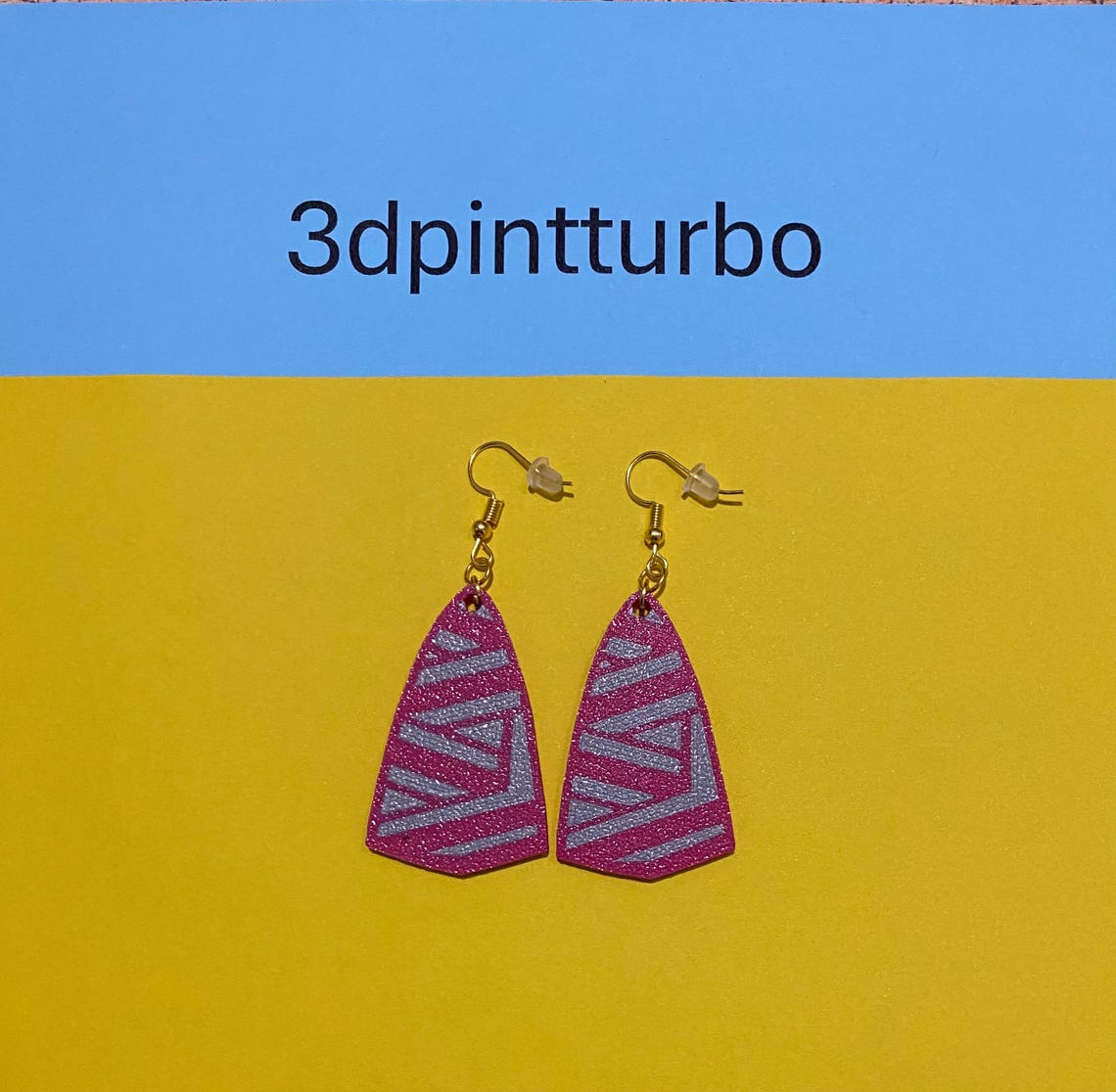 3d Printed Earring Stl File,earring 3D Stl Files, 3D Print Jewelry ...