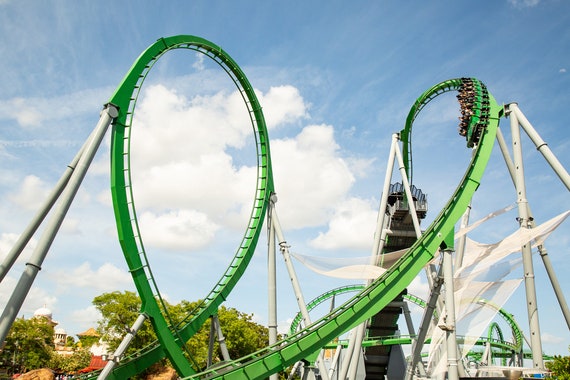 Incredible Hulk Coaster Layout
