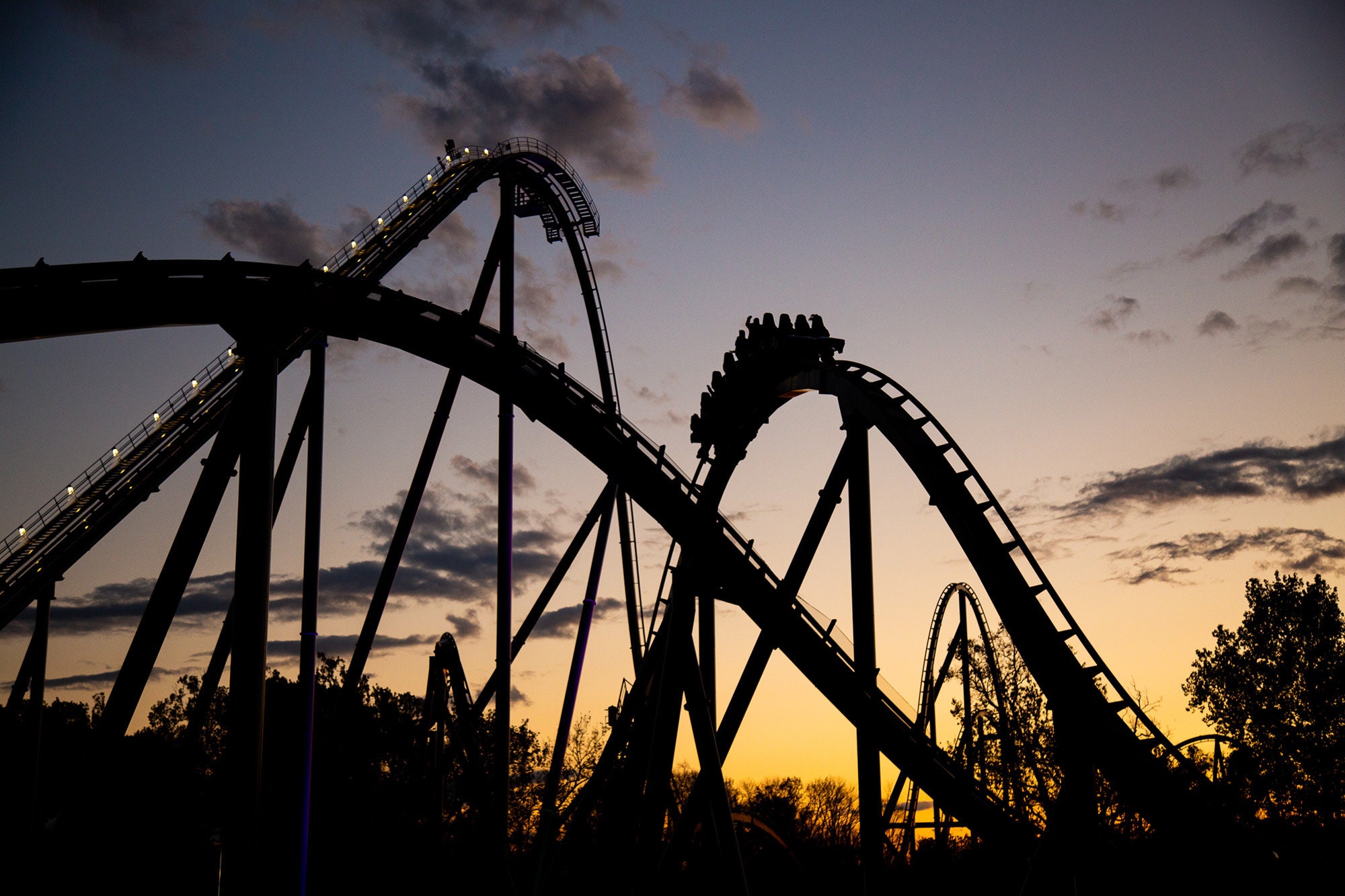 Hersheypark Candymonium Roller Coaster Sunset Poster Print | Etsy