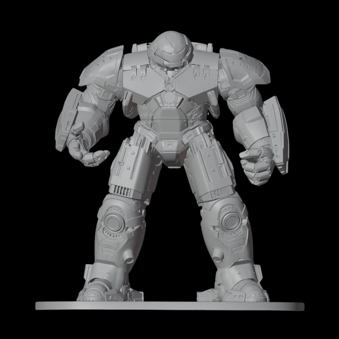 Hulkbuster 3D STL File for 3D Printing, Highly Detailed Marvel Avengers ...