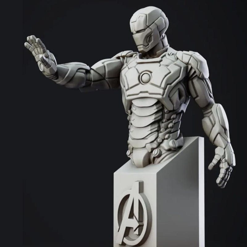 Iron Man 3d Model Stl - Etsy