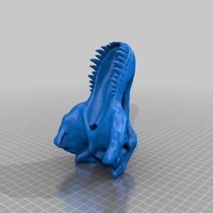 T-rex Skull 3D Print STL File: Dinosaur Fossil Replica (digital ...