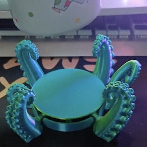 Articulated Octopus Coaster: Fun 3D Print STL File (digital Download ...