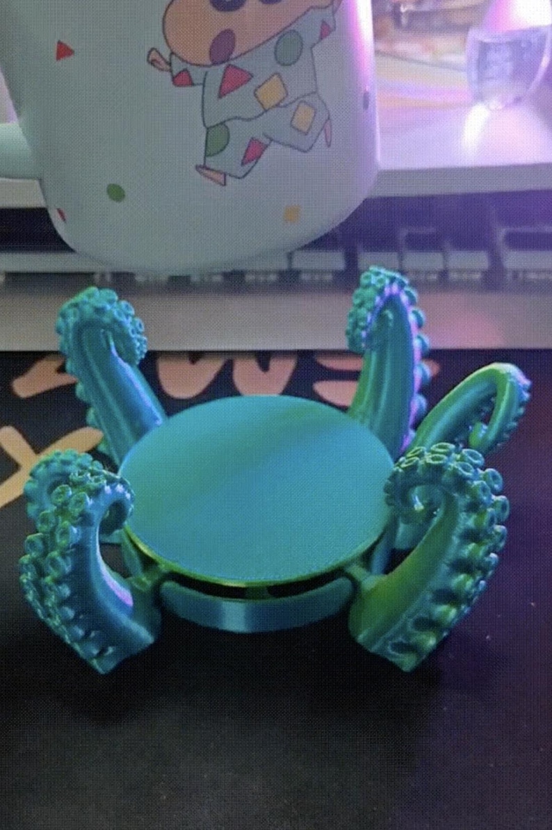 Articulated Octopus Tentacle Cup Holder Coaster Fun and Functional 3D ...