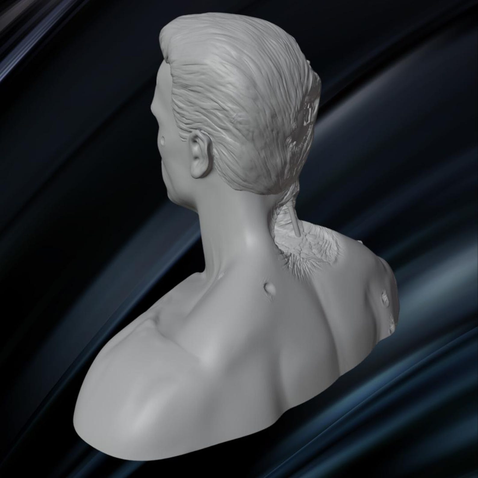 Terminator T-800 Hybrid Model STL File: 3D Printing Collectible ...