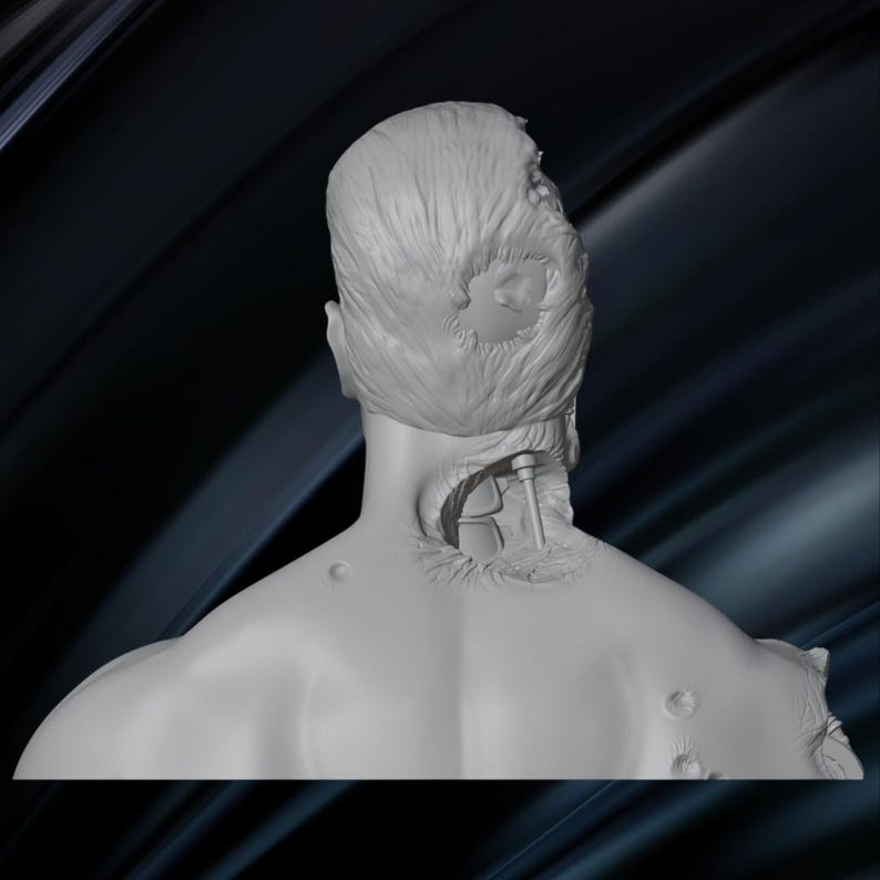 Terminator T-800 Hybrid Model STL File: 3D Printing Collectible ...