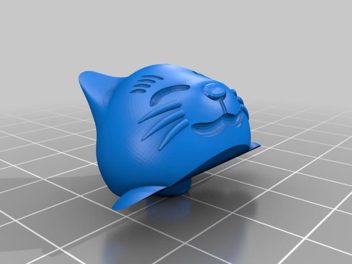 Cat Key Holder 3D STL File for 3D Printing, Adorable Pop-out Cat Design ...