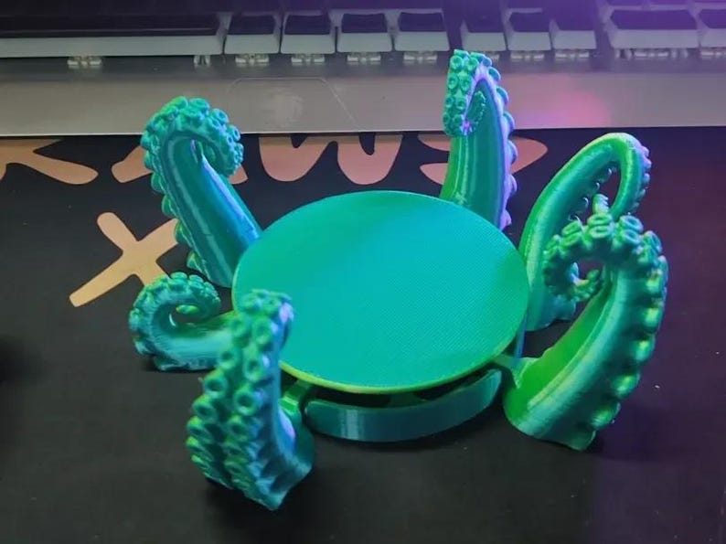 Articulated Octopus Coaster: Fun 3D Print STL File (digital Download ...