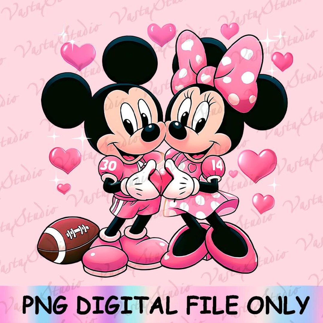 Mickey and Minnie PNG Design, Mickey Minnie Football PNG, Mickey Minnie ...