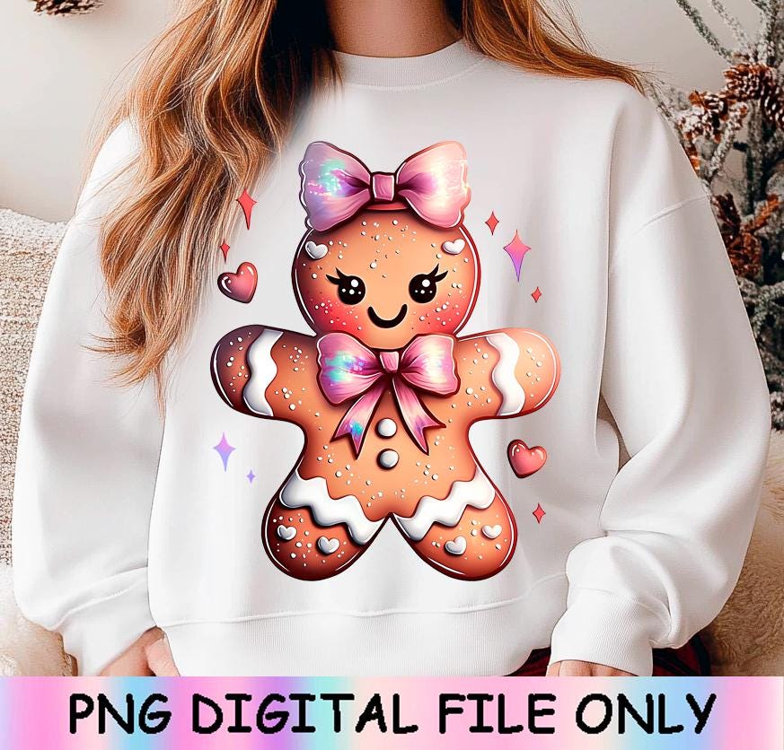 Christmas Gingerbread Cookie Png, Cute Gingerbread Christmas Png Design ...