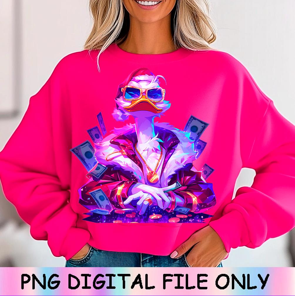 Scrooge Mcduck With Money Cash Png, Funny Scrooge Png Shirt Design ...