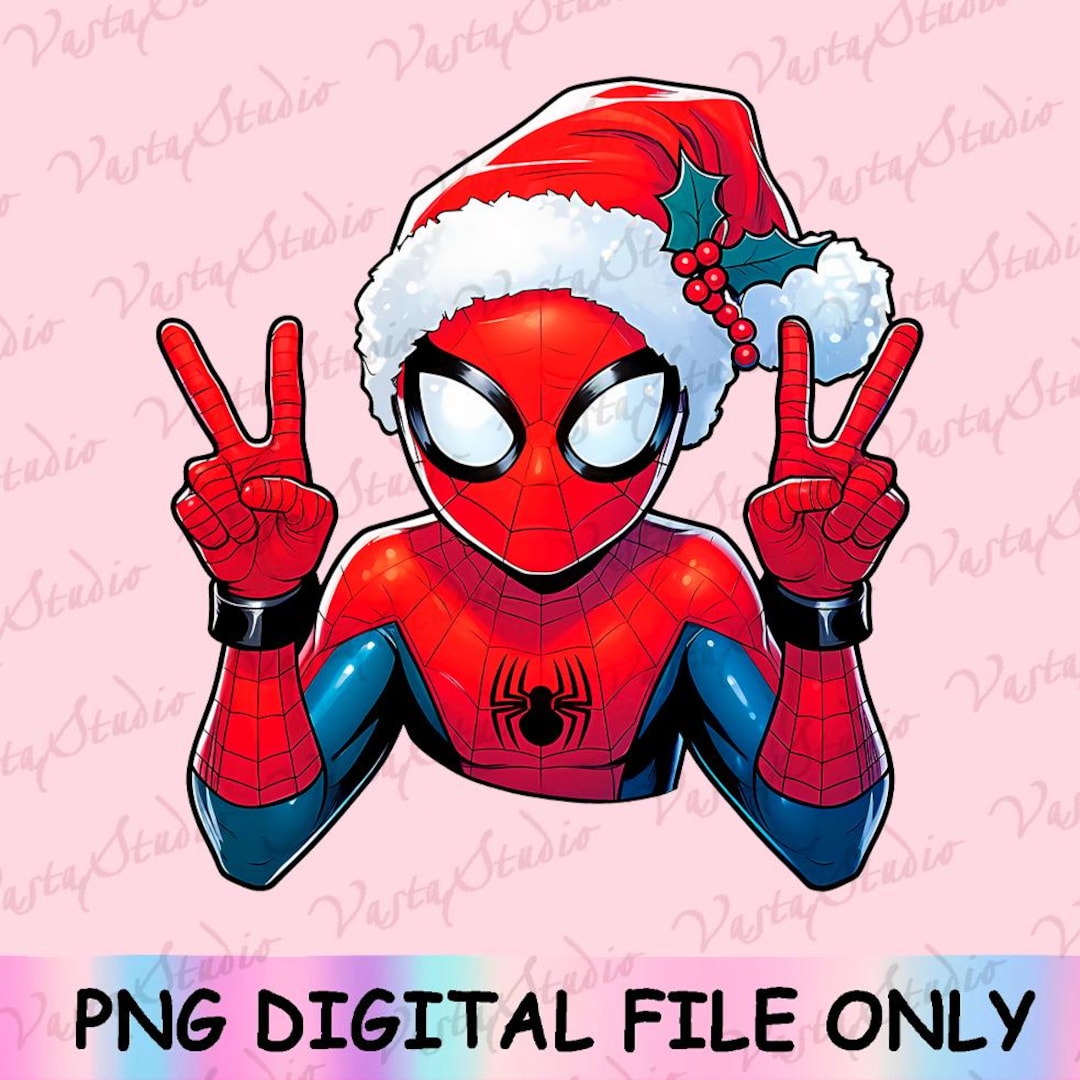 Spiderman Christmas Png Design, Superhero Christmas Png, Funny ...