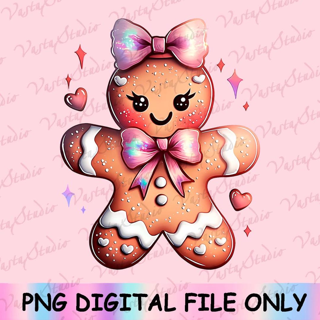 Christmas Gingerbread Cookie Png, Cute Gingerbread Christmas Png Design ...