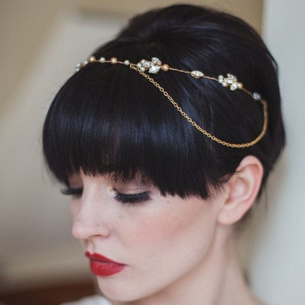 Bridal Forehead Band - Etsy