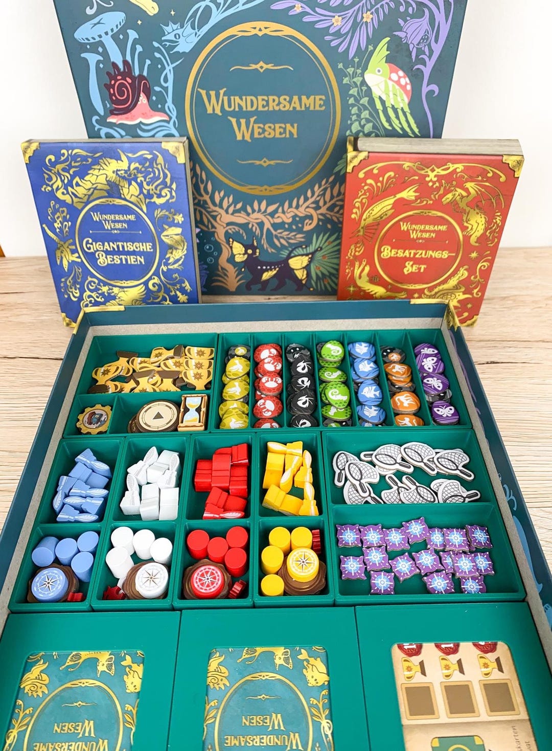 Wondrous Creatures Insert With Expansions - Wondrous Creatures Organizer - Sleeves Compatible ...