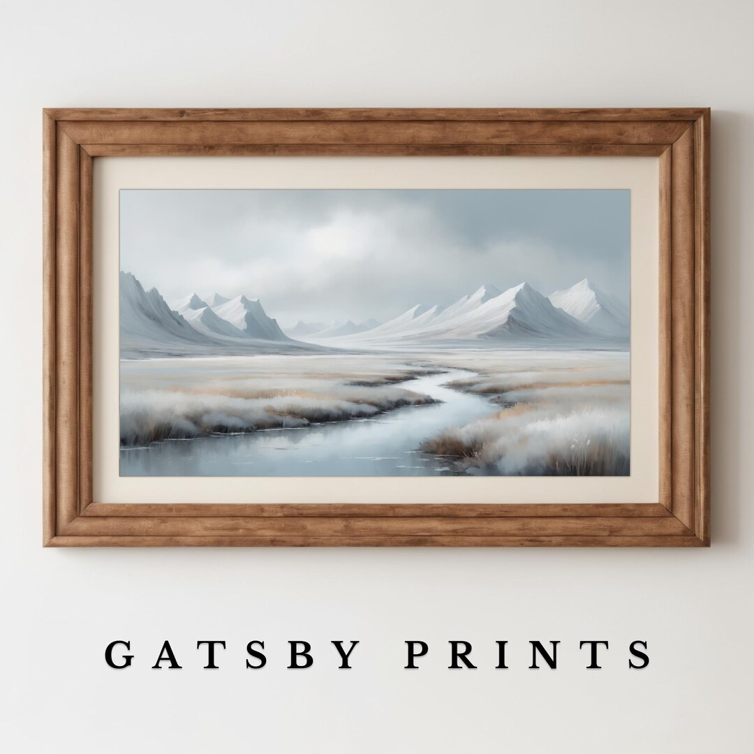 Frosted Border | Art & Collectibles | Vintage Oil Painting | 4K ...