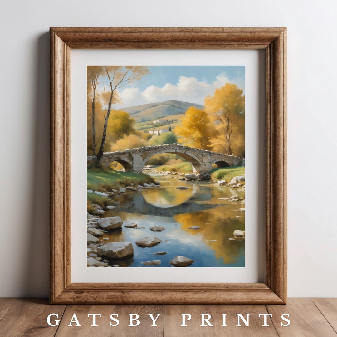 Stone Bridge | Art & Collectibles | Vintage Oil Painting | 4K ...