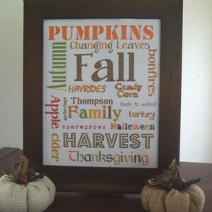 Subway Art for Fall. Instant Download. Printable. - Etsy