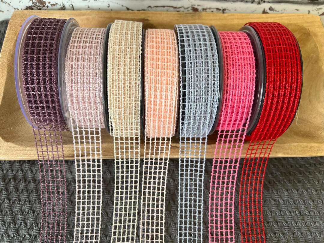 Mesh Grid Ribbon, Width 25 Mm, 20 M Roll Sewing, Several Colors, DIY ...