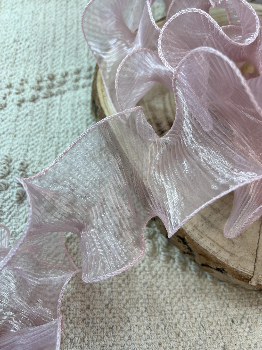 Wavy Pleated Trim With Ruffles. 4 Colours Available. - Etsy