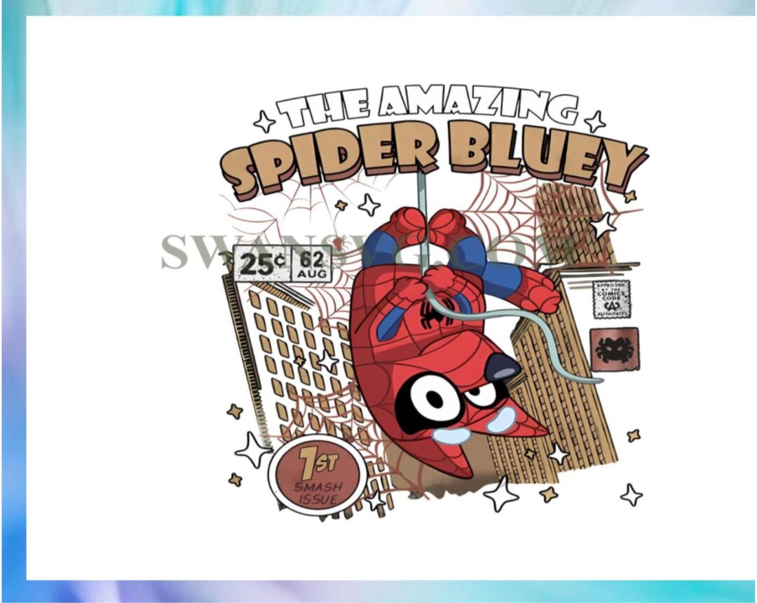Bluey Spider Man Across the Spider-verse Png - Etsy