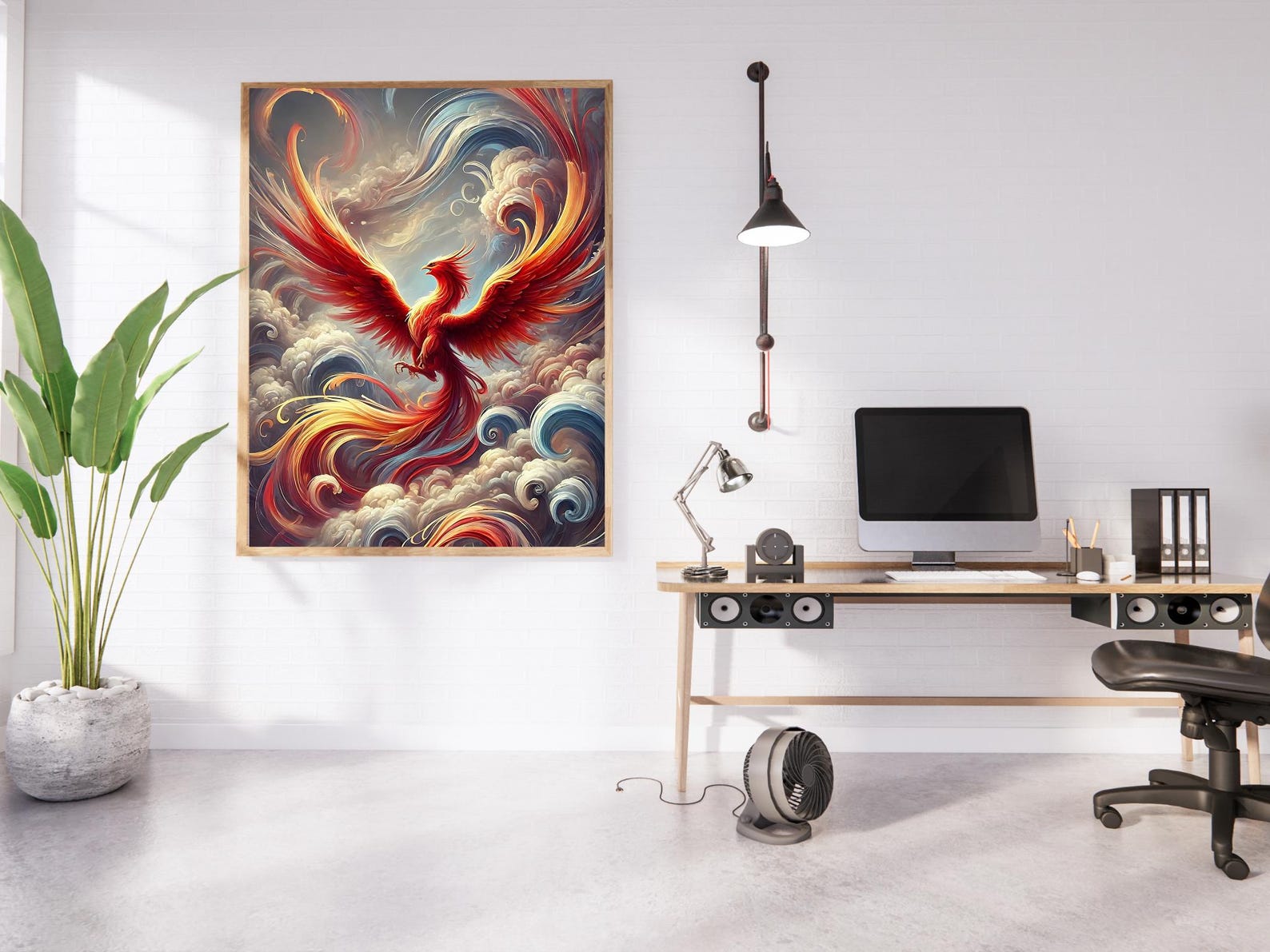 Majestic Feng Shui Phoenix Artwork Ignite Transformation & Renewal in ...