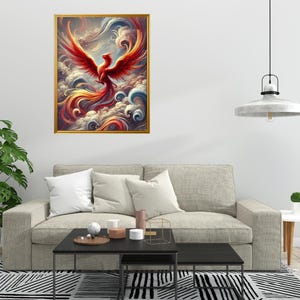 Majestic Feng Shui Phoenix Artwork Ignite Transformation & Renewal in ...