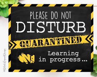 8x10 Please DO NOT DISTURB Learning in Progress | Etsy