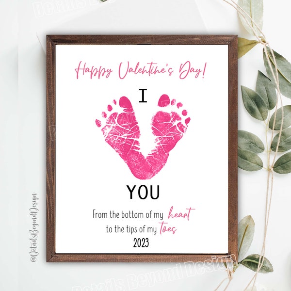 Baby Footprint Heart - Etsy
