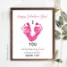 Personalized I (heart) YOU - Footprint Valentine's Gift - From the ...