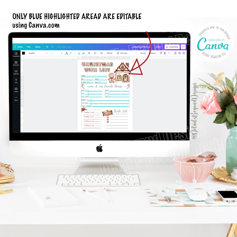 EDITABLE on Canva.com - Christmas Wish List - Some of My Favorite ...