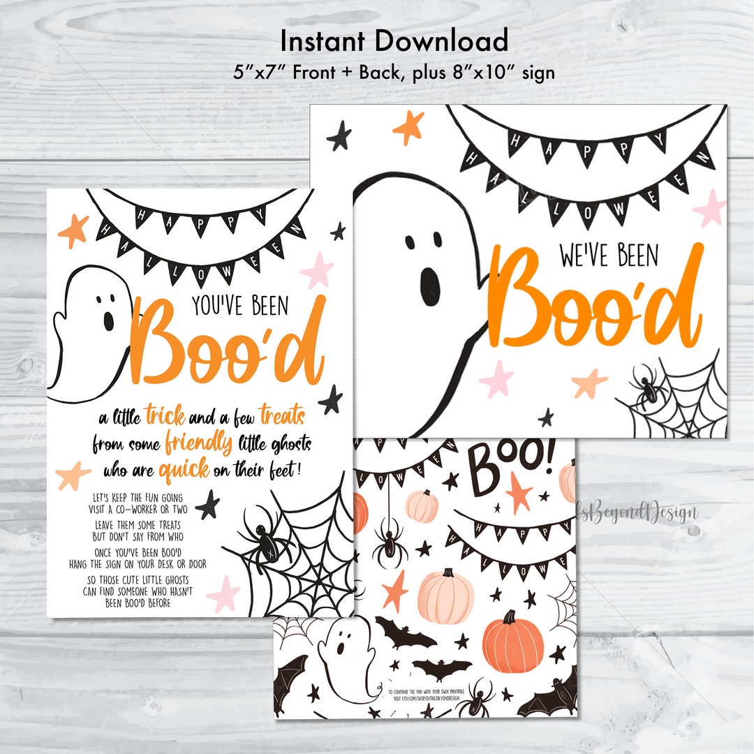 Co-worker - You've Been Boo'd Printable - Halloween Trick or Treat ...