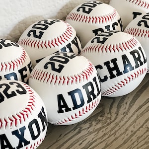 Set of 12 With Express Mail Custom Baseball With Name and Year Baseball ...