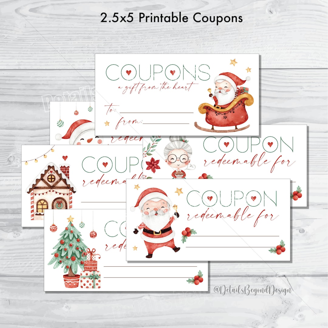 Christmas Coupons - A Gift From the Heart - Gifts From Children - Kids ...
